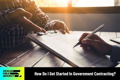 How Do I Get Started In Government Contracting A Guide American
