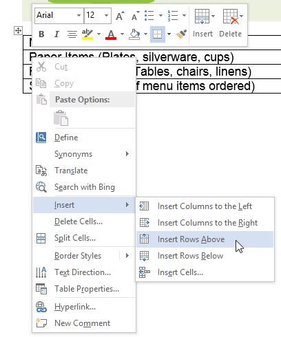 Vertical Alignment In Word Table Word Passlproof