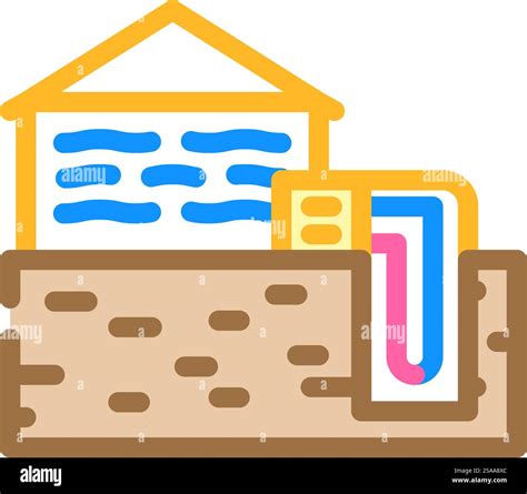 Passive Cooling Green Building Color Icon Vector Passive Cooling Green Building Sign Isolated