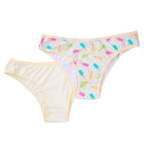 Calcinha Pequena Flor Linha Teen Com Estampa Listra