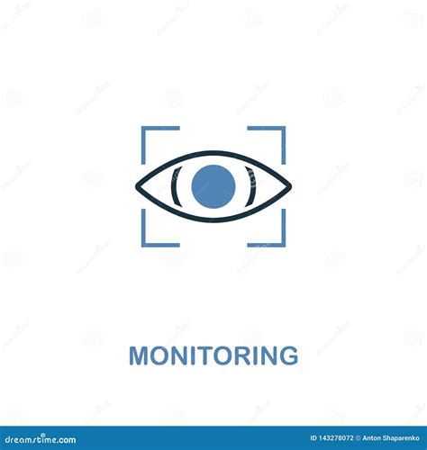 Seo Monitoring Icon Trendy Modern Flat Linear Vector Seo Monitoring Icon On White Background