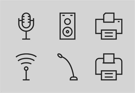 Computer Hardware Line Vol Icon