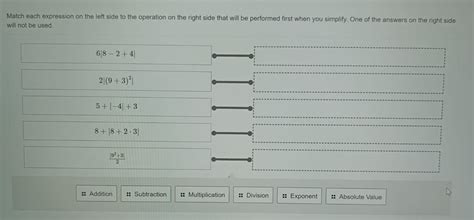 Solved Match each expression on the left side to the | Chegg.com