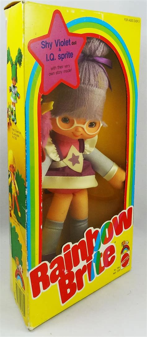 Rainbow Brite Mattel Poupée 23cm Shy Violet Violine Boite Usa
