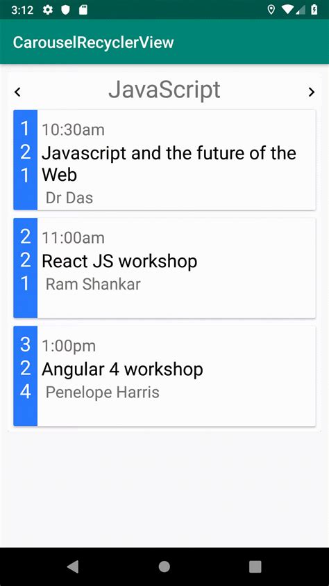 Github Datroncarouselrecyclerview Create A Carousel Of Recycler Views That Shows Different