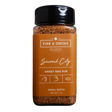 Fire And Smoke Bbq Second City Rub Whiskey Bent Bbq Supply