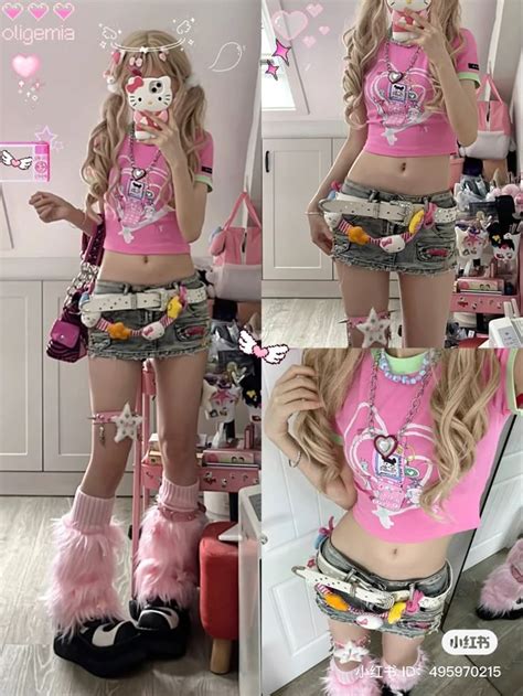 Y2k Pink Outfit 🩷 Cute Outfits Kawaii Outfit Ideas Harajuku Outfits