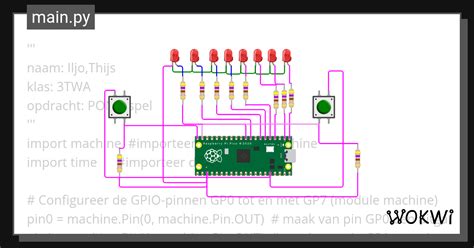 Looplicht Thijs En Iljo Wokwi Esp32 Stm32 Arduino Simulator