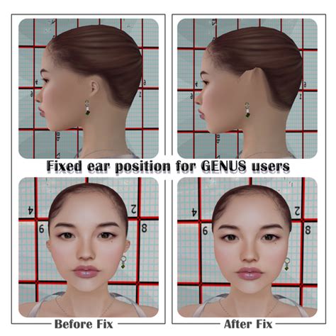 Second Life Marketplace Fixed Ear Position For Genus Users