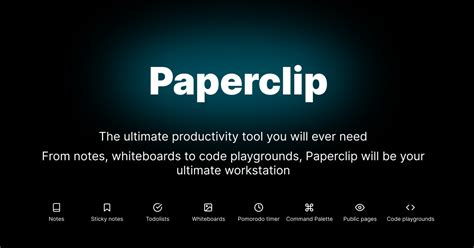Github Lalit2005paperclip The Only Note Taking And Productivity Tool You Will Ever Need From