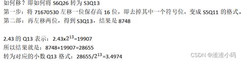 Dsp定点数的计算规则和示例q表示法dsp Csdn博客