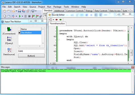 Create Input Tambah Data Dari Lazarus Delphi Ke Mysql Xampp