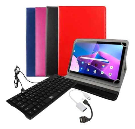 Capa P Tablet M10 10 Polegadas Universal Kit Teclado Otg Frete Grátis