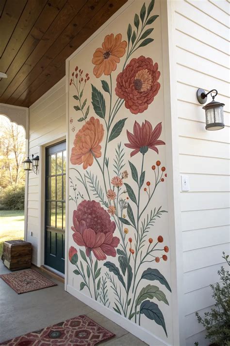 16 Flower Mural Ideas For A Fresh Creative Diy Wall Finebrushes