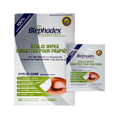 Blephadex Eyelid Wipes Eye Itch Relief With Tea Tree Oil