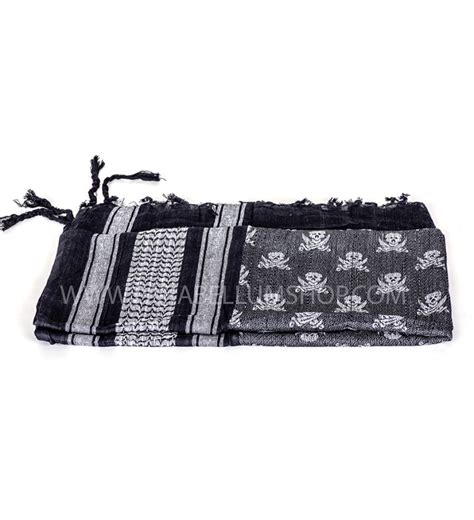 Whblack Shemagh Scarfshawl Kefiah Skull And Swords Pirate Parabellum Shop