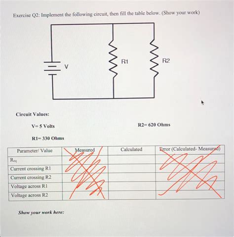 Solved Exercise Q2 Implement The Following Circuit Then