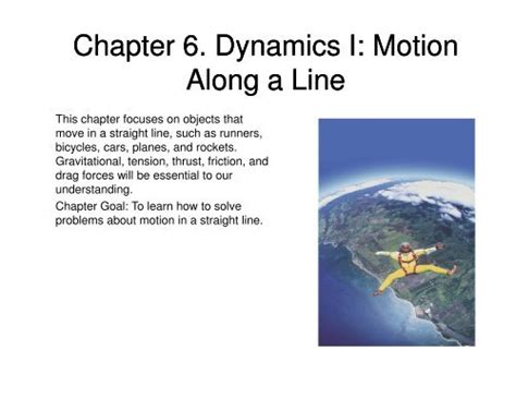 Chapter 6 Dynamics I Motion Along A Line