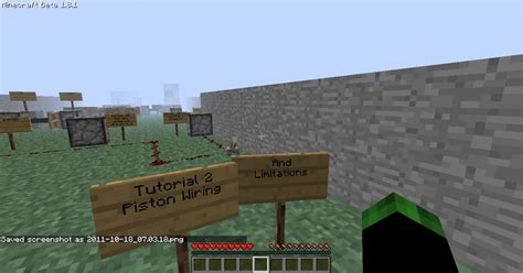 Redstone Piston Tutorial Minecraft Project