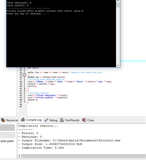 Solved I Have This Code To Execute A Payroll Program And