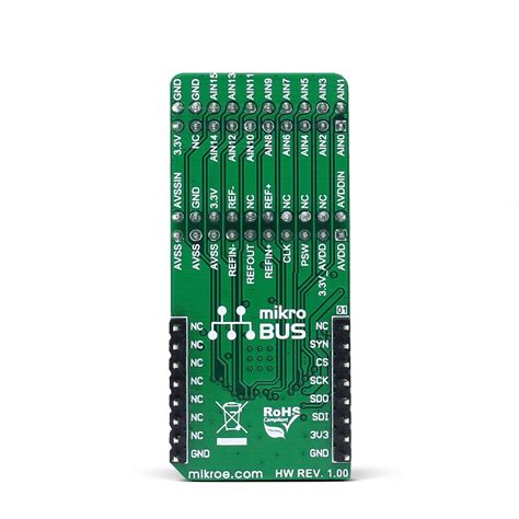 ADC Click Analog To Digital Converter MikroElektronika