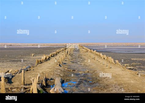 Abandoned Salt Production On Sivash Lake Also Known As Rotten Sea On