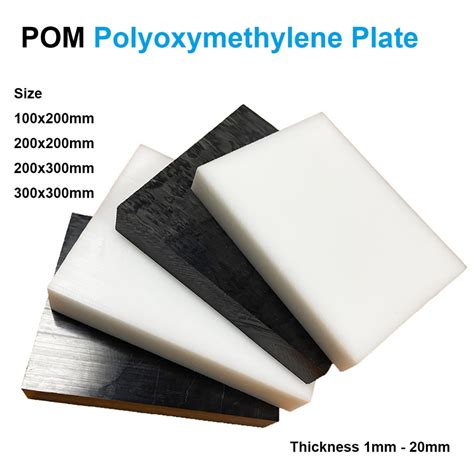 Tấm Pom Độ Dày Bảng 1mm 30mm Nhựa Cứng Polyoxymethylene Tấm Trắng Đen