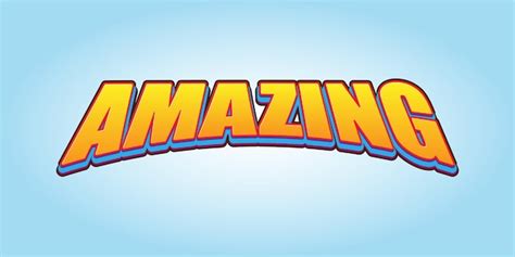 premium vector amazing text effect design template