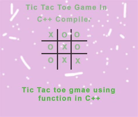 Tic Tac Toe Game In C How To Use Function In C View My Projects