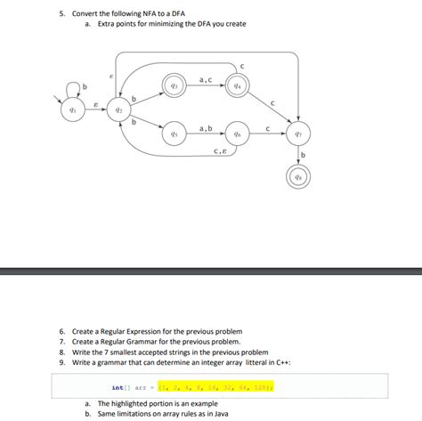 Solved Convert The Following NFA To A DFA A Extra Points Chegg