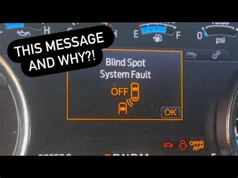 Blind Spot System Fault Side Object Detection Modules 2020 F250 Youtube