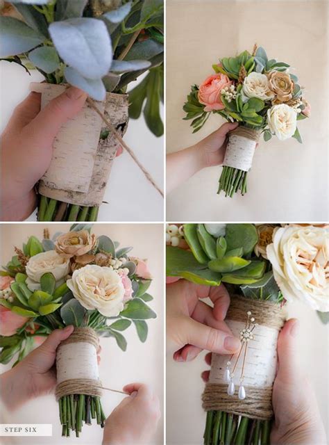 How To Make A Fake Flower Bridal Bouquet Bouquet Wrap Ideas Wedding