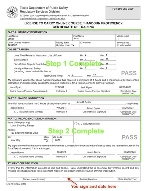 Ltc License To Carry Classes In Aubrey Tx