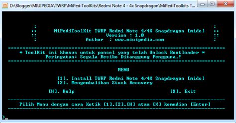 Cara Root Dan Pasang Twrp Recovery Redmi Note X Snapdragon Miuipedia
