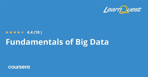 Fundamentals Of Big Data Coursya