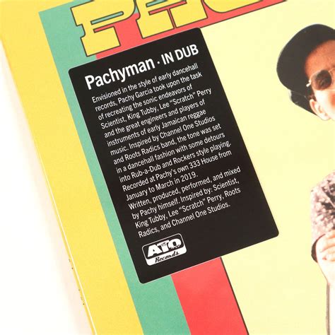 Pachyman In Dub Vinyl Lp —