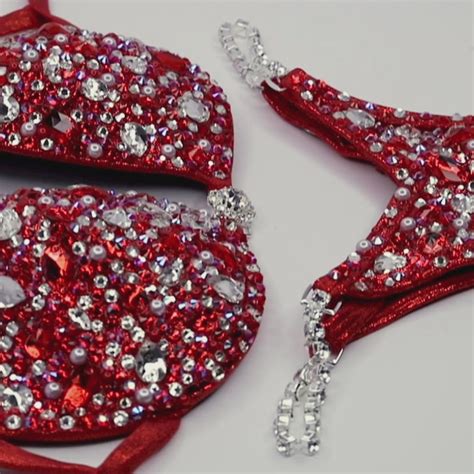 Glimmering Garnet Competition Bikini Omg Bikinis