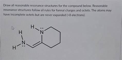 Solved Draw All Reasonable Resonance Structures For The