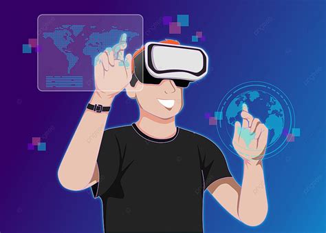 Vr 안경 메타버스 가상 현실 기술 미래 배경 사람들 과학 기술 가상 현실 배경 일러스트 및 사진 무료 다운로드 Pngtree