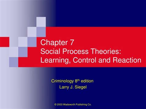Ppt Chapter 7 Social Process Theories Learning Control And Reaction Powerpoint Presentation