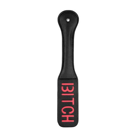 Ouch Paddle Bitch Black