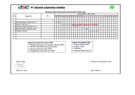 Time Table Csms Tender Pln Pdf
