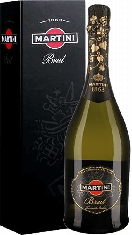 Игристое вино белое брют Martini Brut (gift box) 0.75 л (Мартини Брют в ...