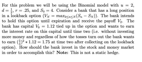 D For This Problem We Will Be Using The Binomial Chegg
