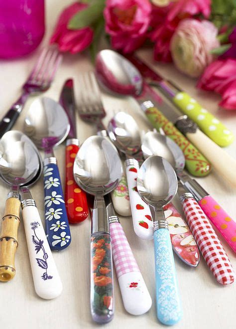 20 Best Colored Flatware Images In 2015 Flatware Flatware Set Cutlery