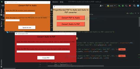 Convert Pdf To Audiobook And Audio Speech To Pdf Using Python Project