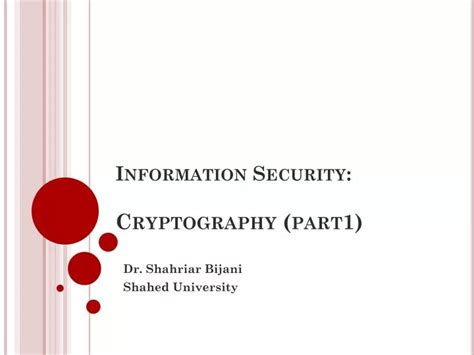 Ppt Information Security Cryptography Part1 Powerpoint Presentation Id 2247092