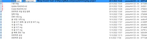 GitHub Yoosumin Spring Project
