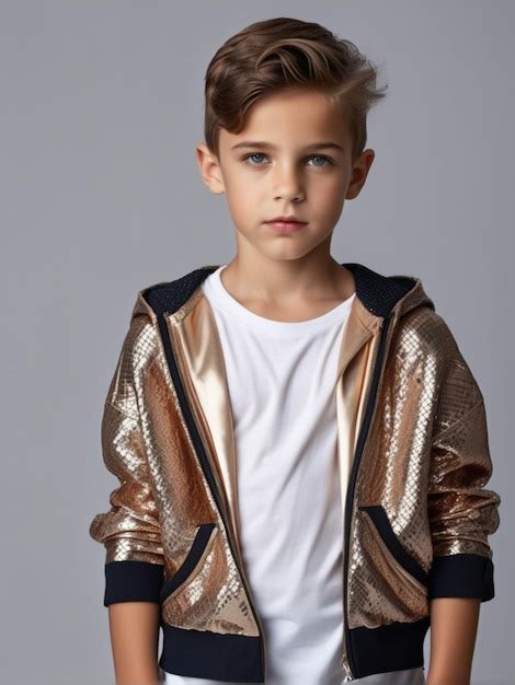 Premium Photo Boy Model With Trendy Outfit And Hair Style