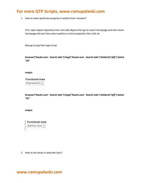 qtp realtime scripts pdf